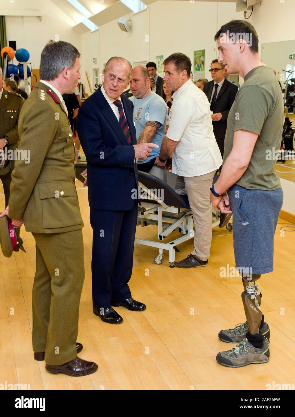 H.M. The Queen and Duke of Edinburgh visiting patients and staff at the ...