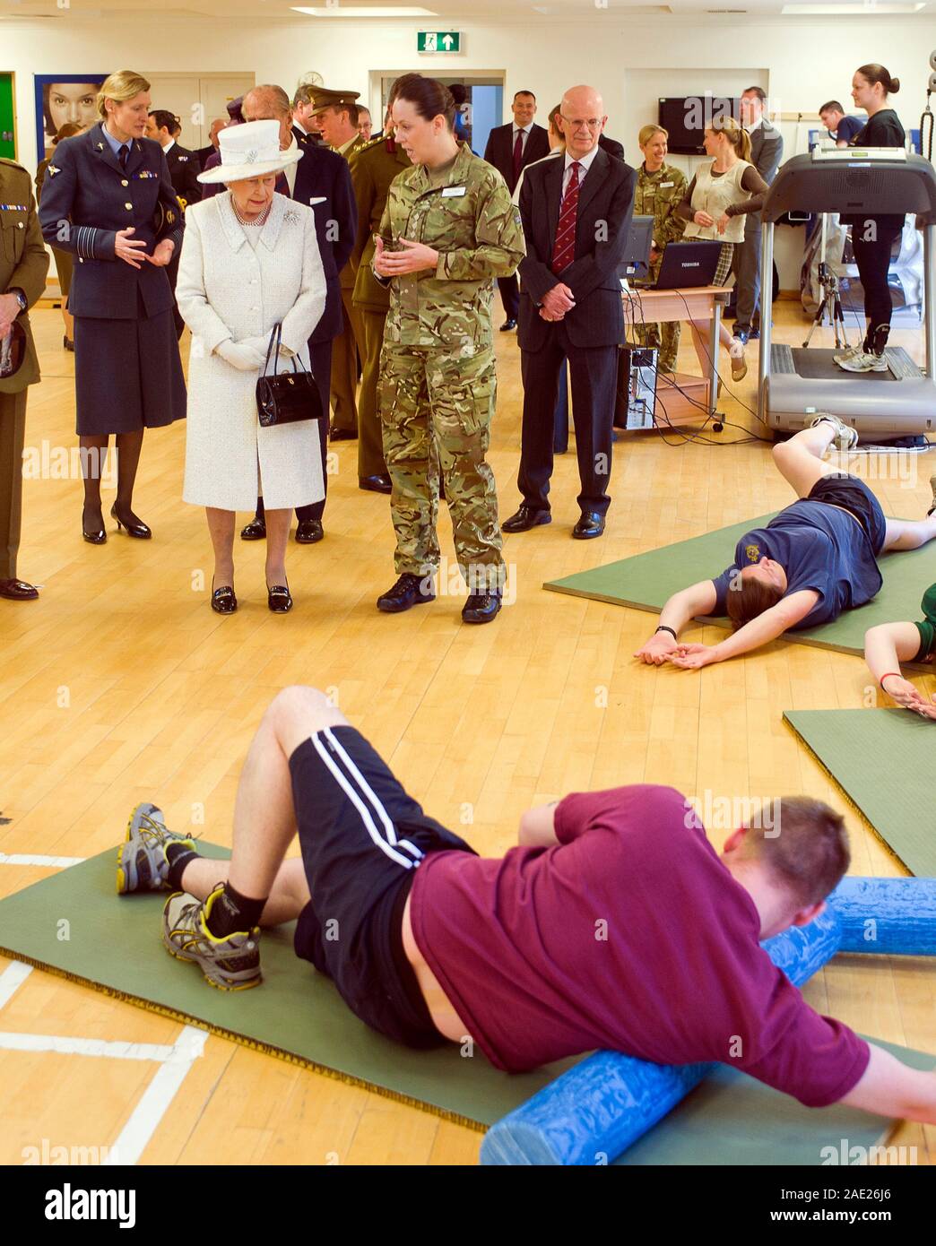 H.M. The Queen and Duke of Edinburgh visiting patients and staff at the ...