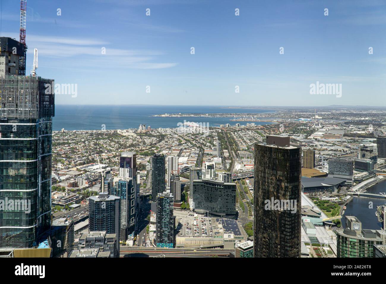 A picture from above in Melbourne is the capital of the Australian ...