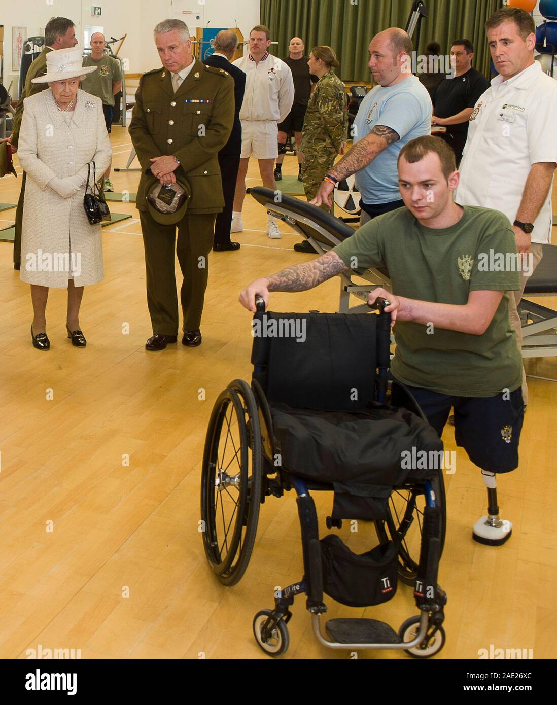 H.M. The Queen and Duke of Edinburgh visiting patients and staff at the ...