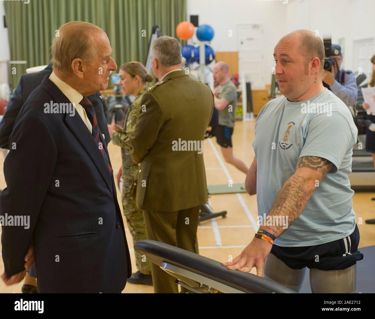 H.M. The Queen and Duke of Edinburgh visiting patients and staff at the ...