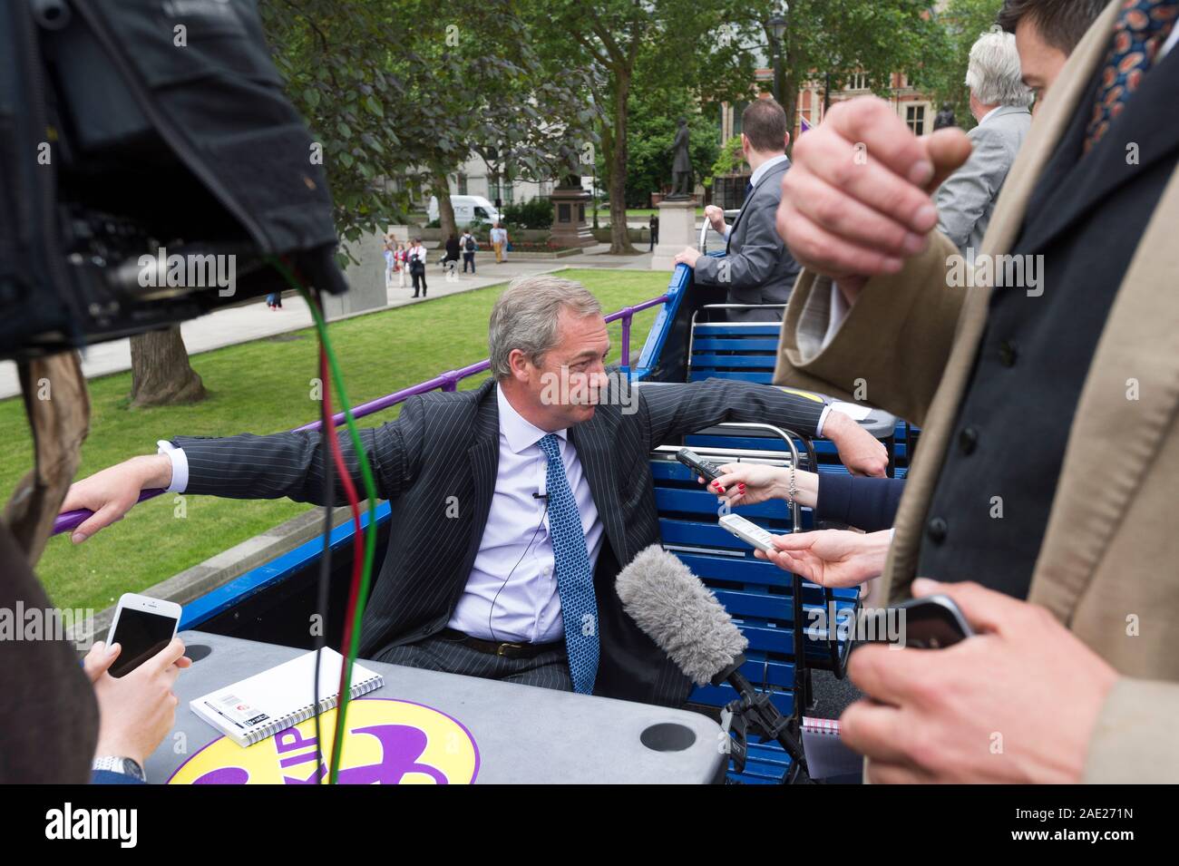 Ukip battle bus hi-res stock photography and images - Alamy