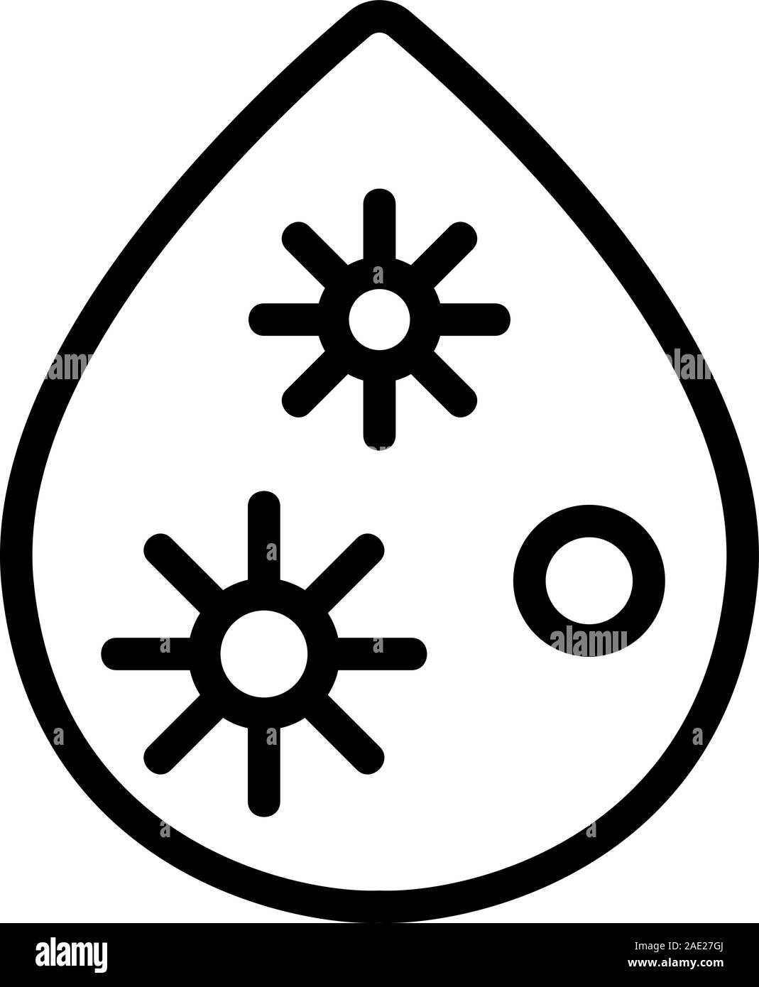 Dirty water icon vector. Isolated contour symbol illustration Stock ...