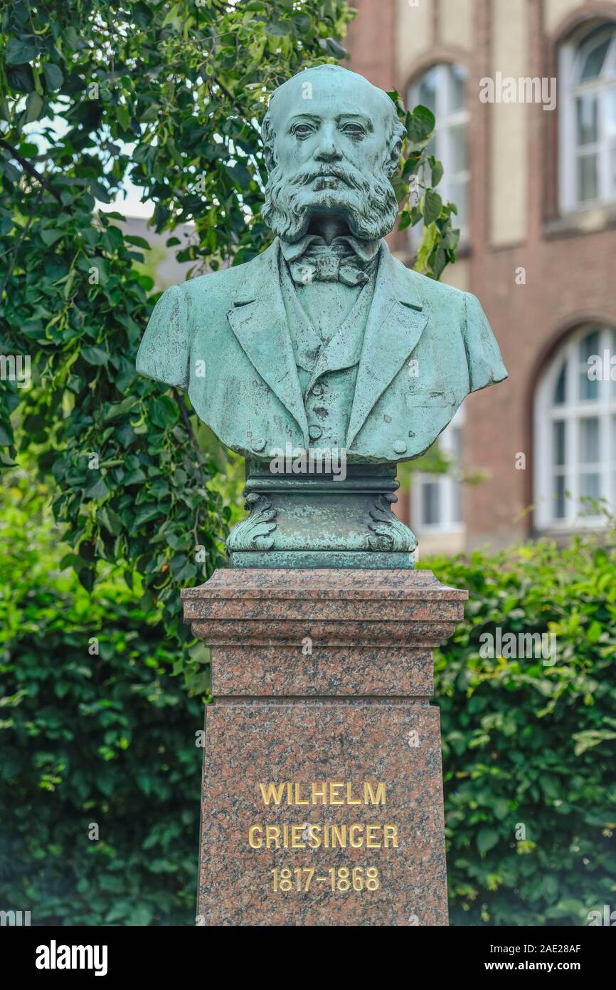 Büste, Wilhelm Griesinger, Charite, Mitte, Berlin, Deutschland Stock ...