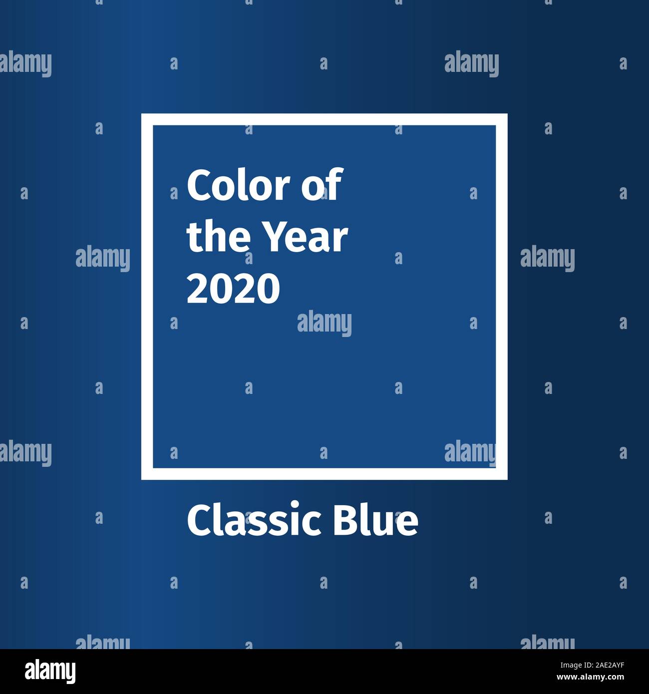 Color of the year 2020 vector concept. Color trend palette. Include ...