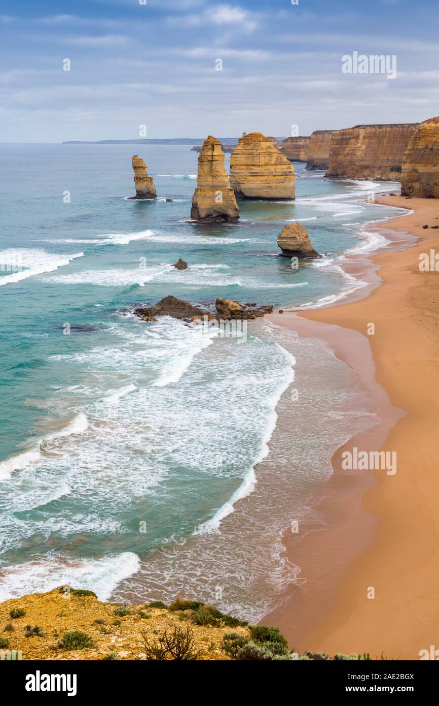 The Twelve Apostles, near Port Campbell in the Port Campbell National ...