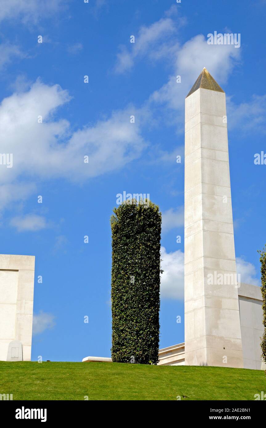 The obelisk and the inner circle of the Armed Forces Memorial, National ...