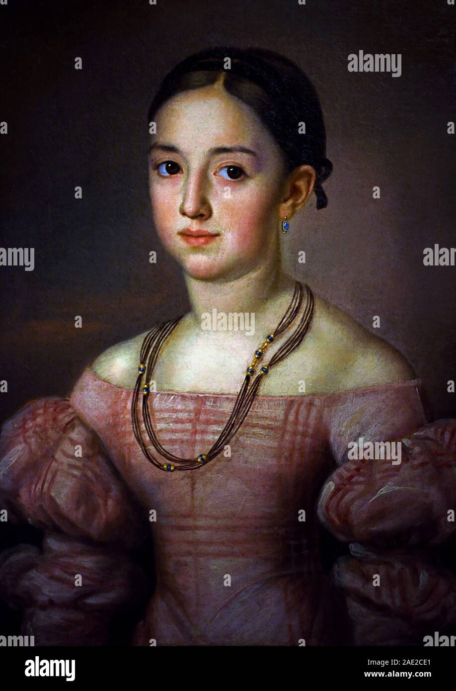 Lady with Necklace of Braided Hair 1830-1840, Jewels of Russian ...