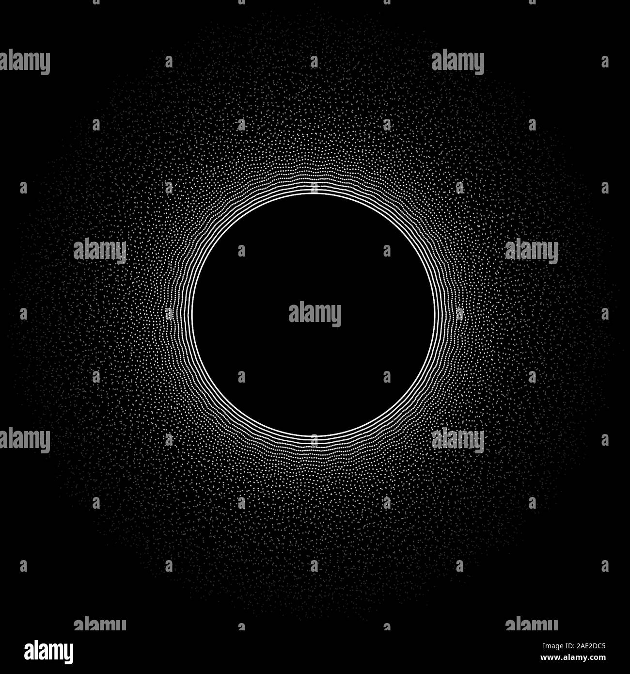 Abstract circle dust particles. Stipple background. Vector illustration ...