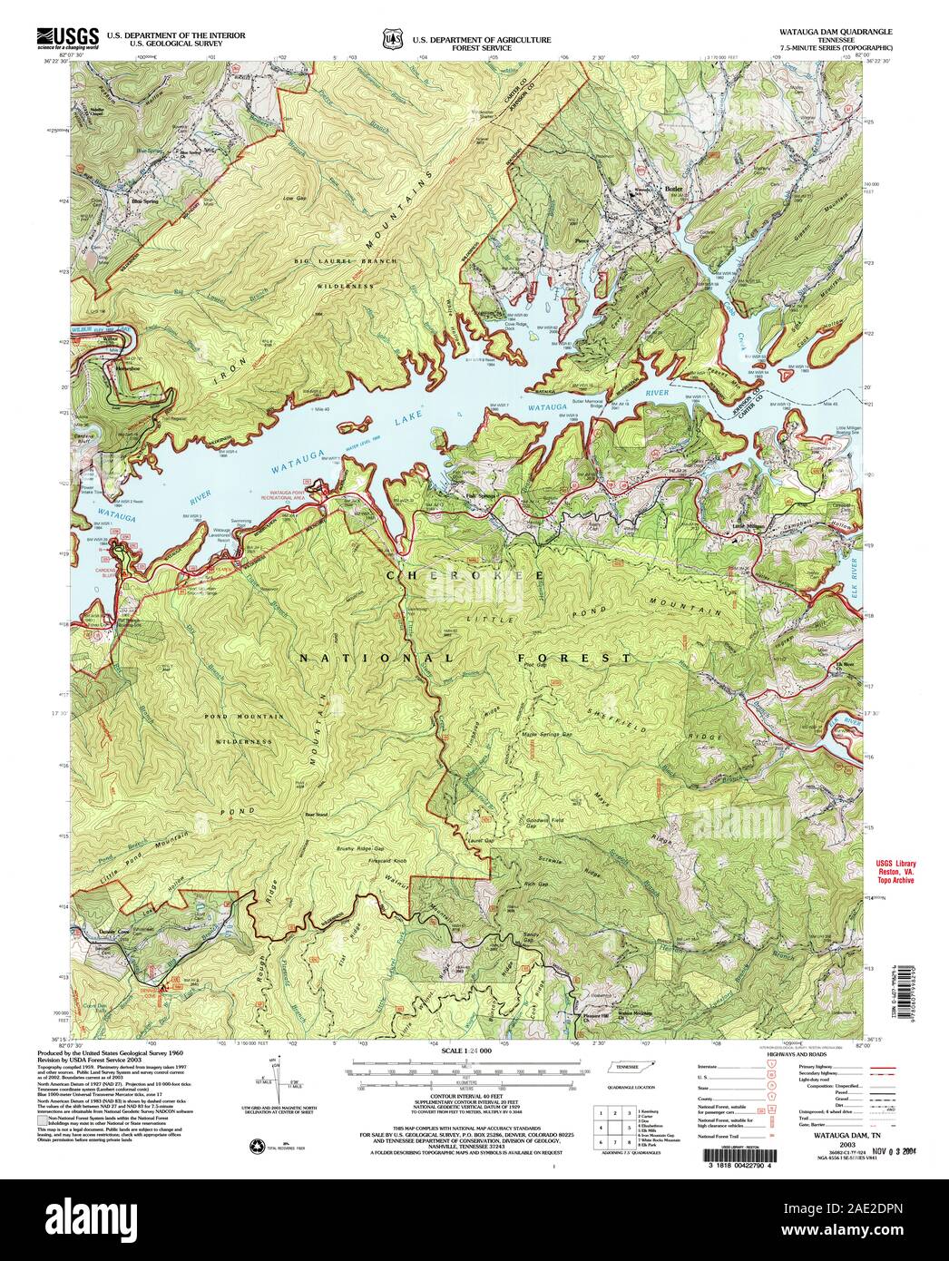 Watauga map hi-res stock photography and images - Alamy