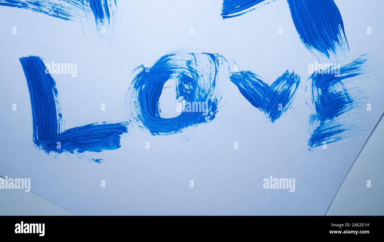 Photo of bright colorful handwritten inscriptions Stock Photo - Alamy