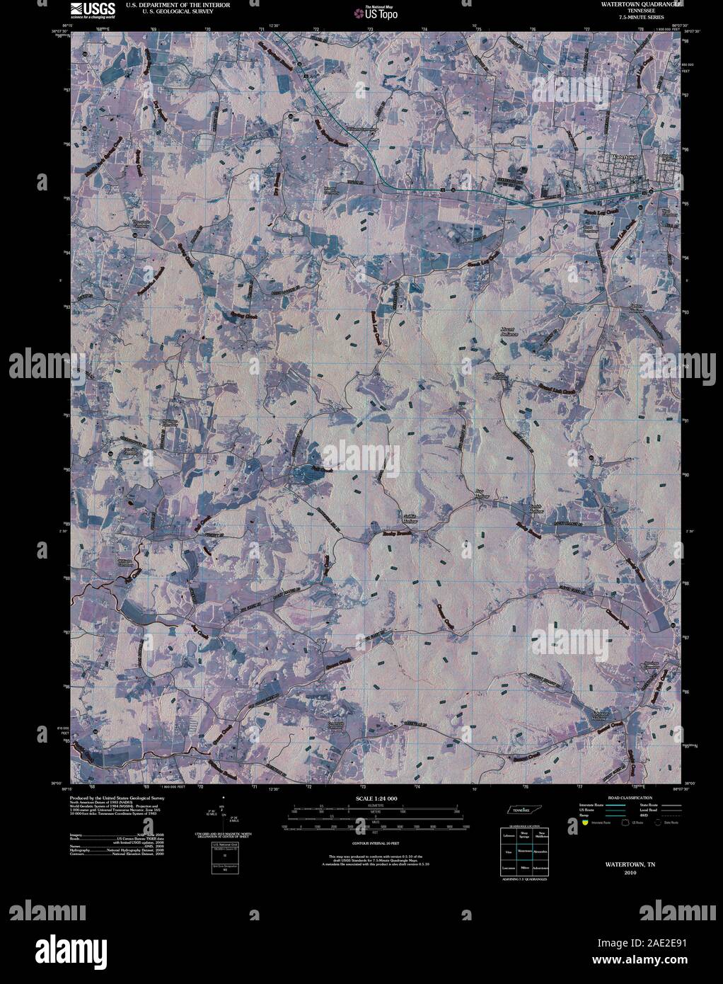 Map of watertown hi-res stock photography and images - Alamy