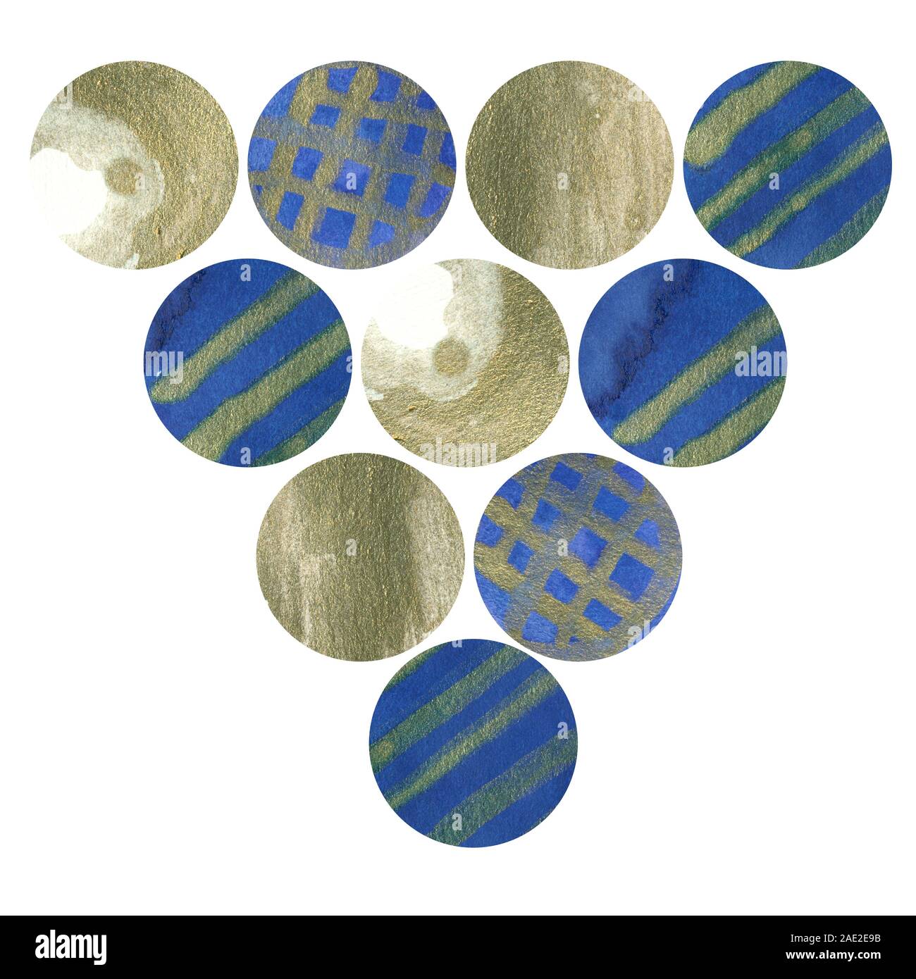 Triangle checkered pattern circle Cut Out Stock Images & Pictures - Alamy