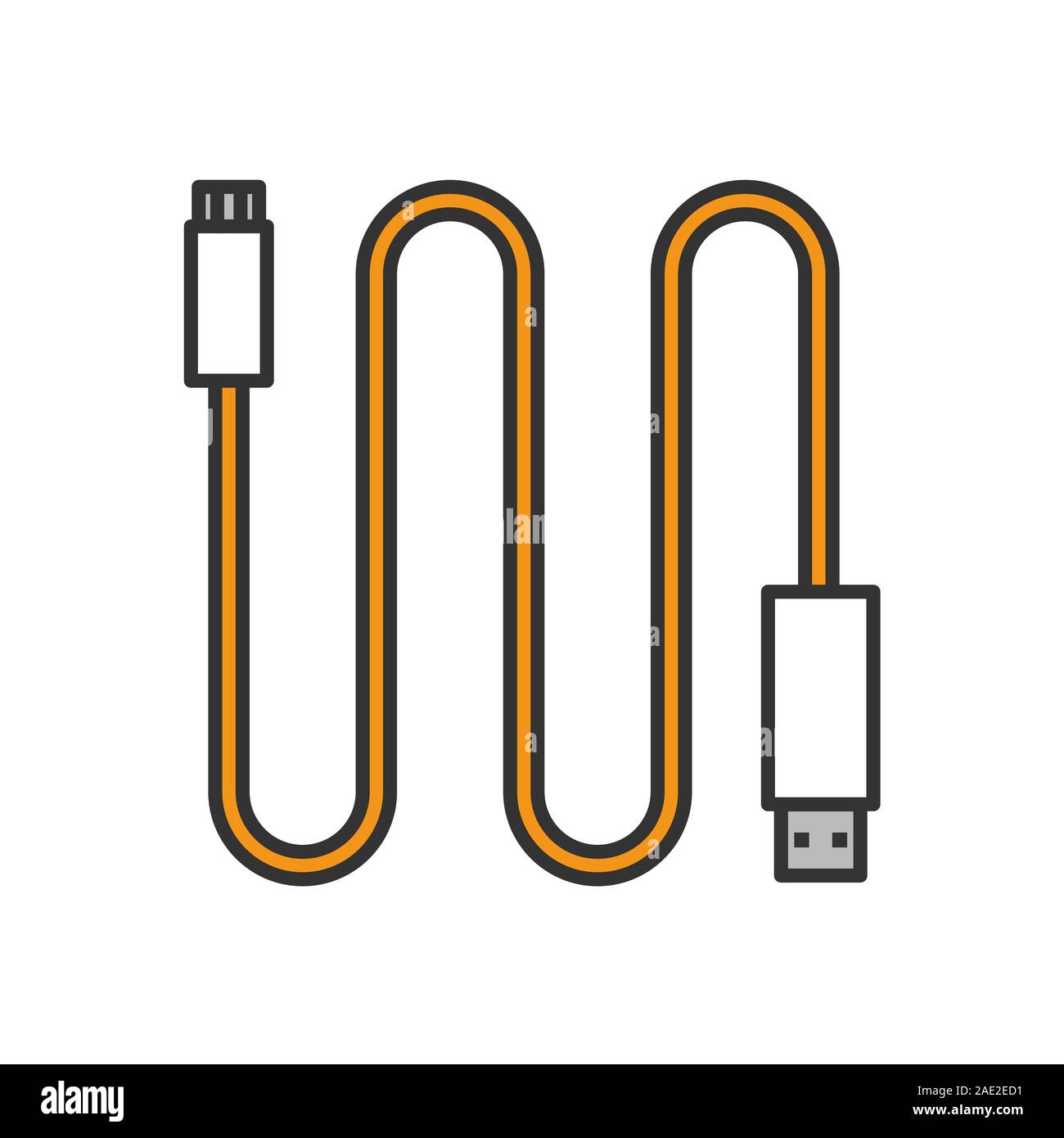 Smartphone ethernet cable Stock Vector Images - Alamy