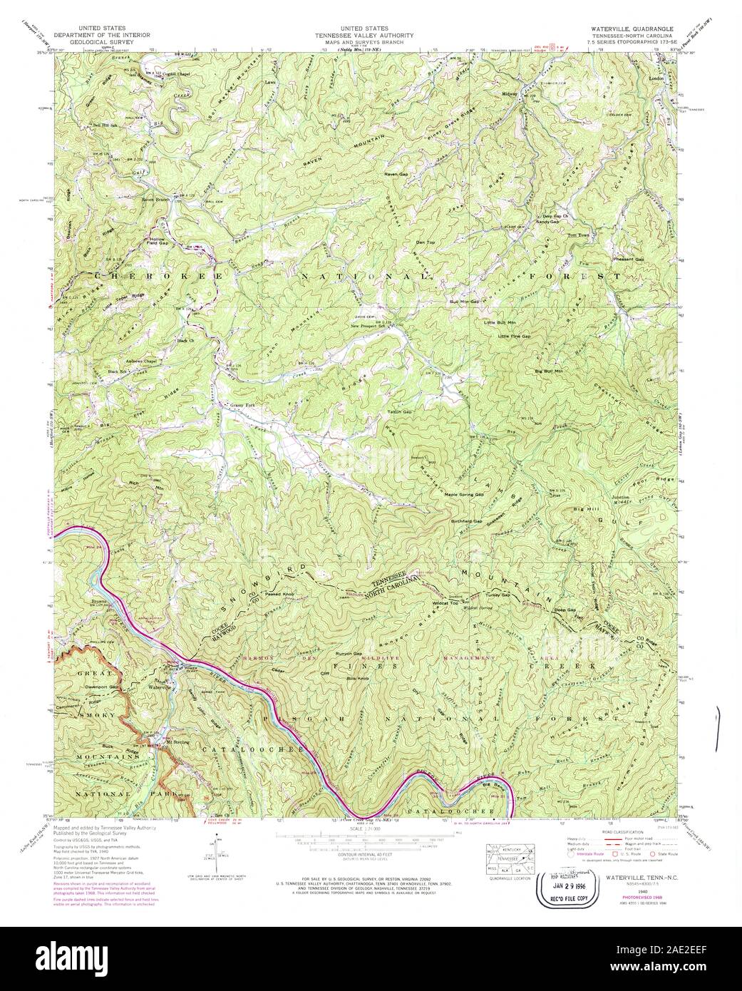 Map of waterville Cut Out Stock Images & Pictures - Alamy