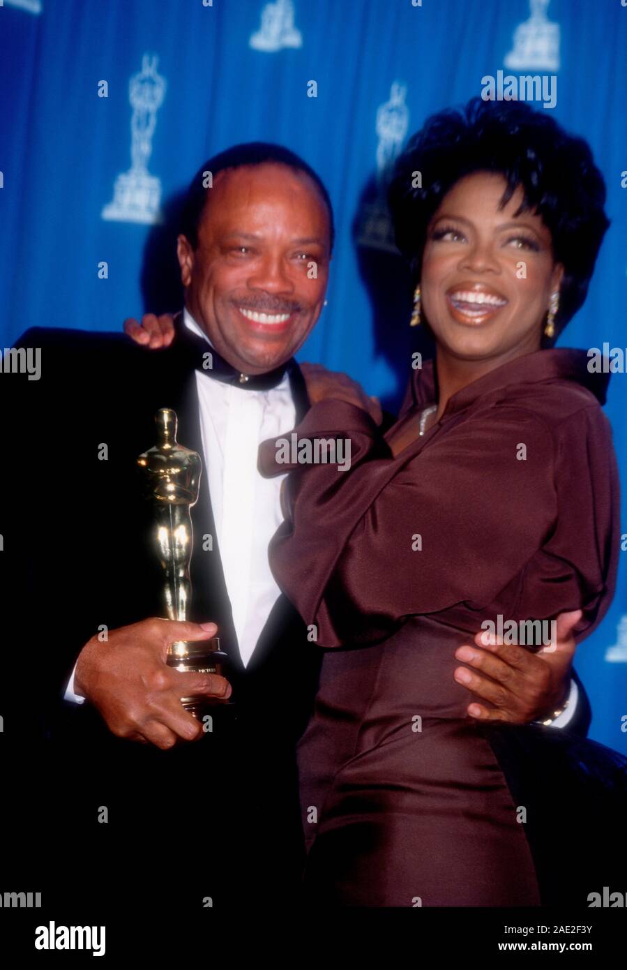 Los Angeles, California, USA 27th March 1995 Producer Quincy Jones and ...