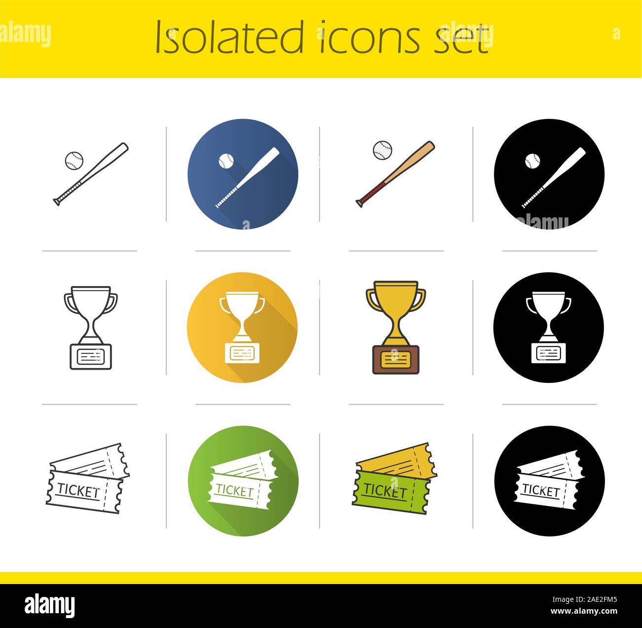 Baseball tickets vector hi-res stock photography and images - Alamy