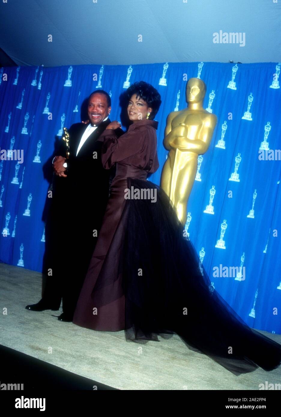 Los Angeles, California, USA 27th March 1995 Producer Quincy Jones and ...