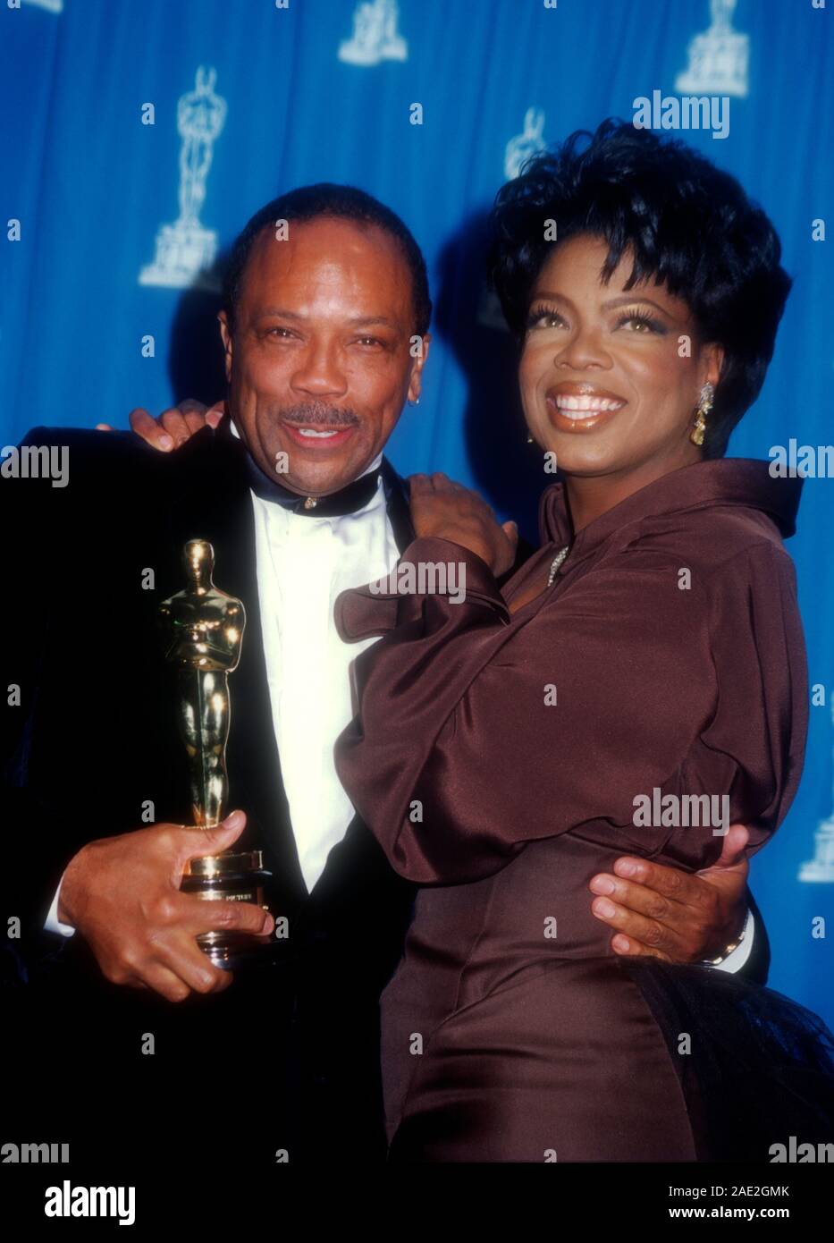 Los Angeles, California, USA 27th March 1995 Producer Quincy Jones and ...