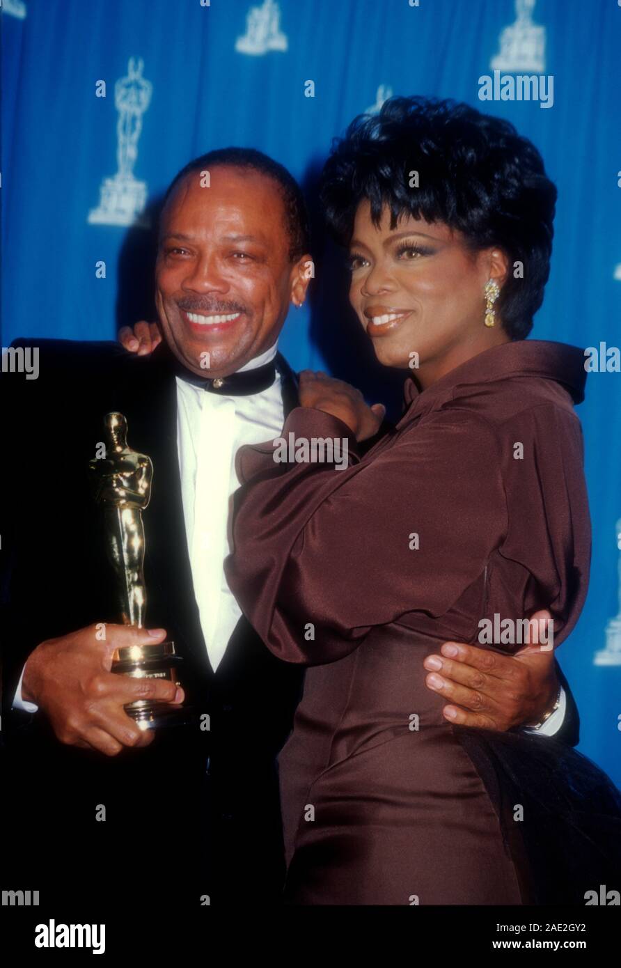 Los Angeles, California, USA 27th March 1995 Producer Quincy Jones and ...