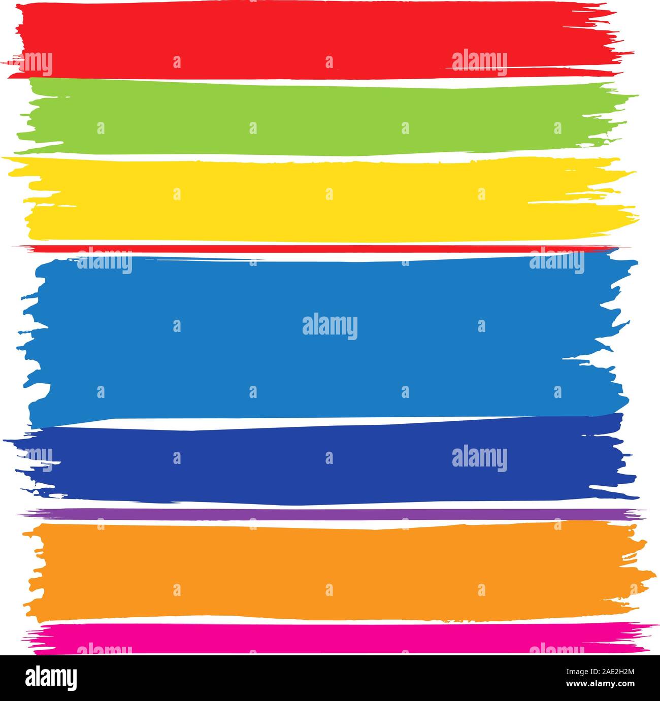 Set of colorful smears Stock Photo - Alamy