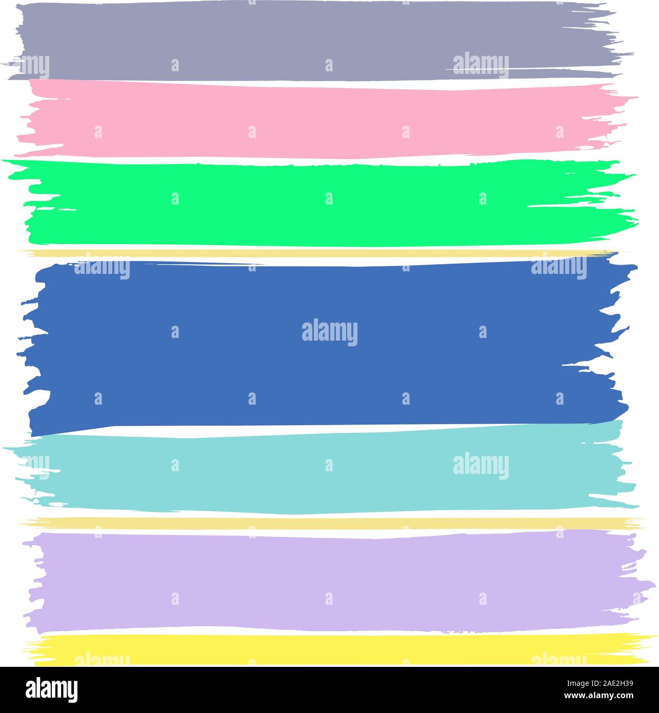 Set of colorful smears Stock Photo - Alamy