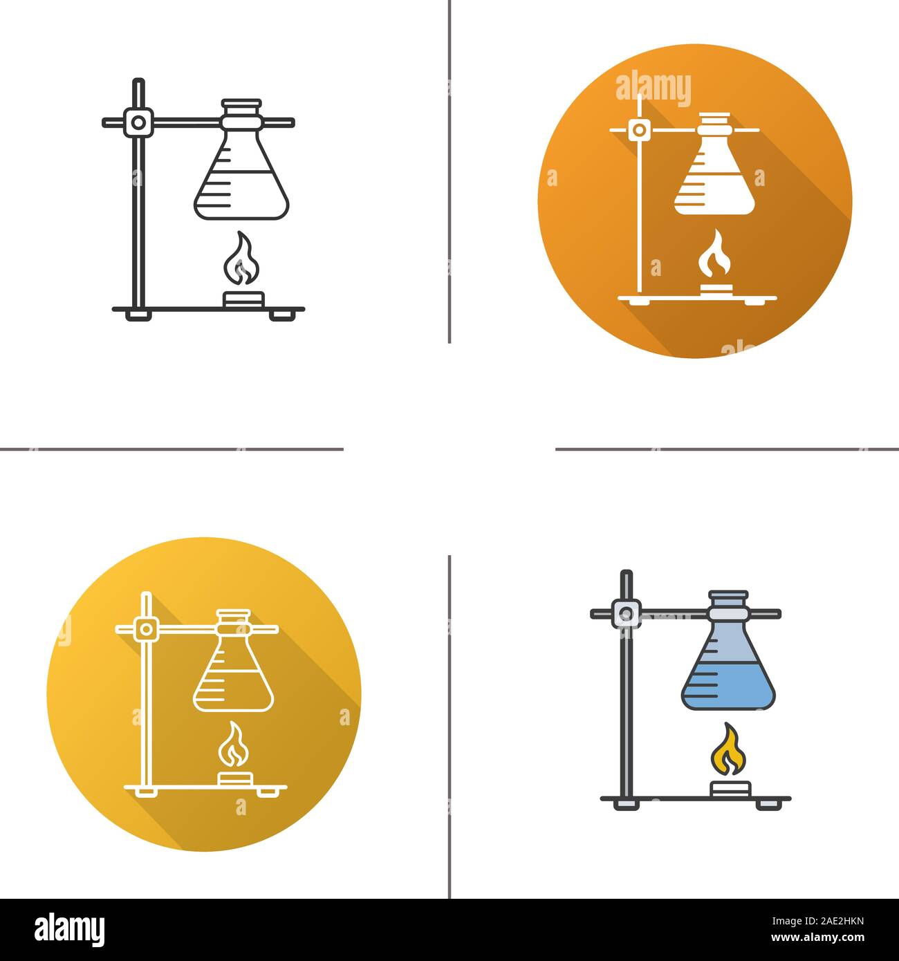 Lab flask over flame hi-res stock photography and images - Alamy