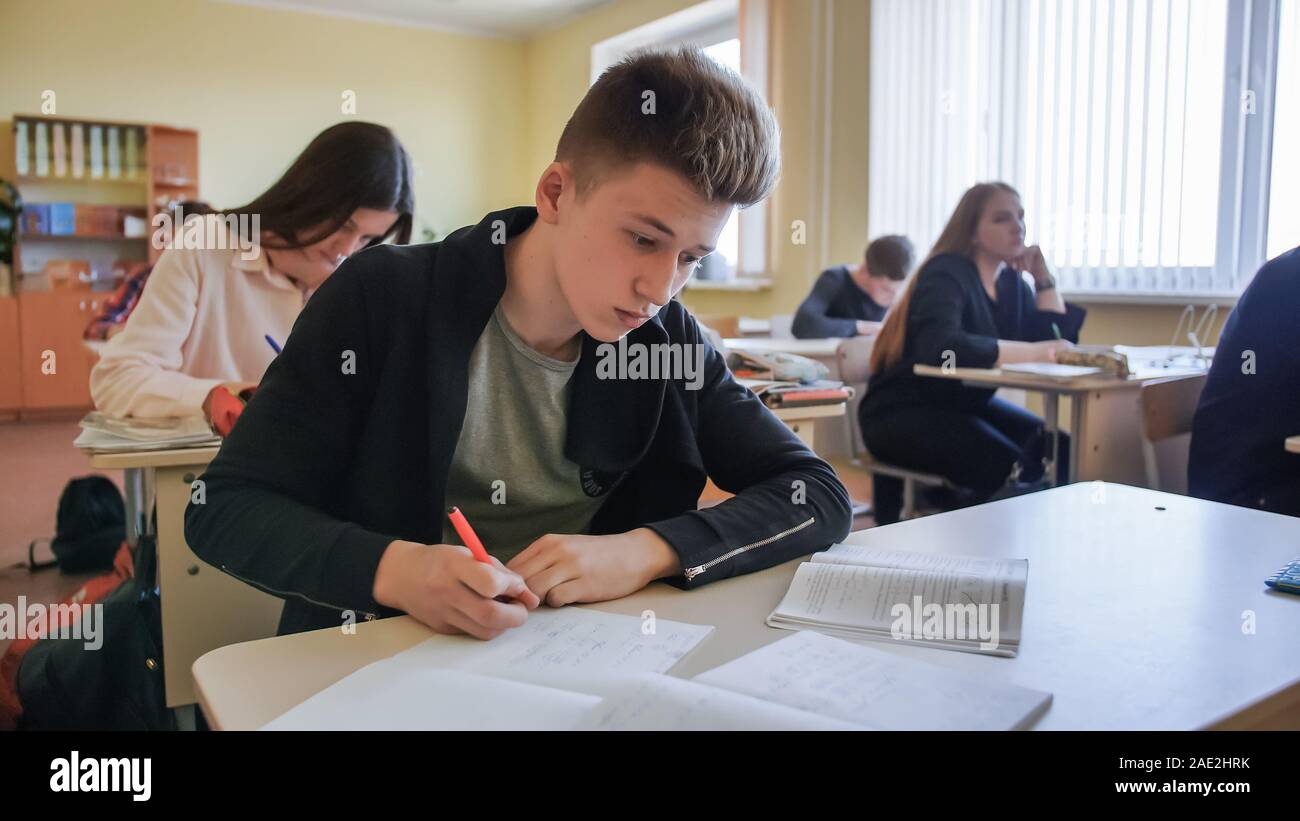 Russian classroom book hi-res stock photography and images - Alamy