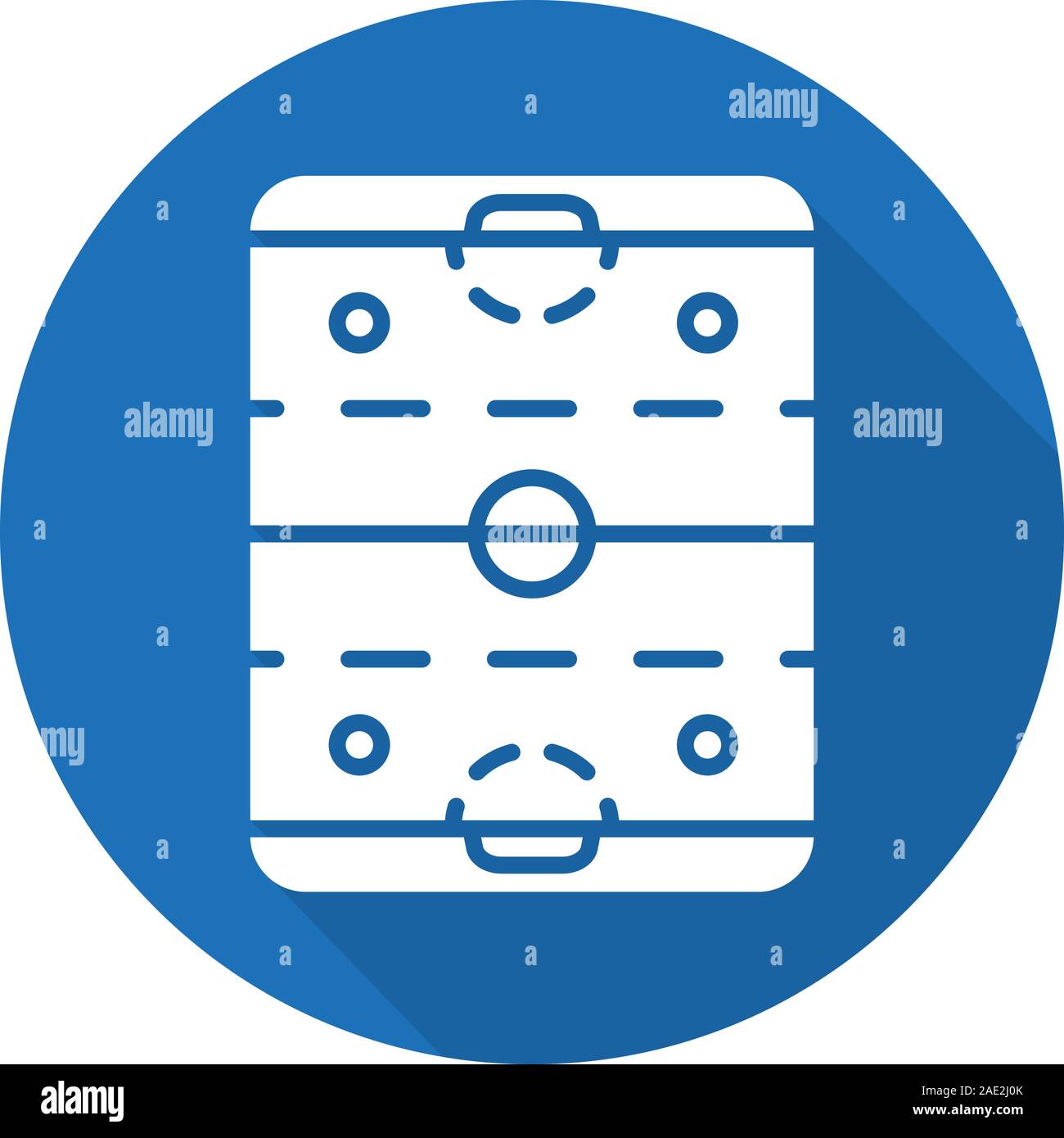 Ice hockey rink flat design long shadow icon. Hockey stadium scheme ...