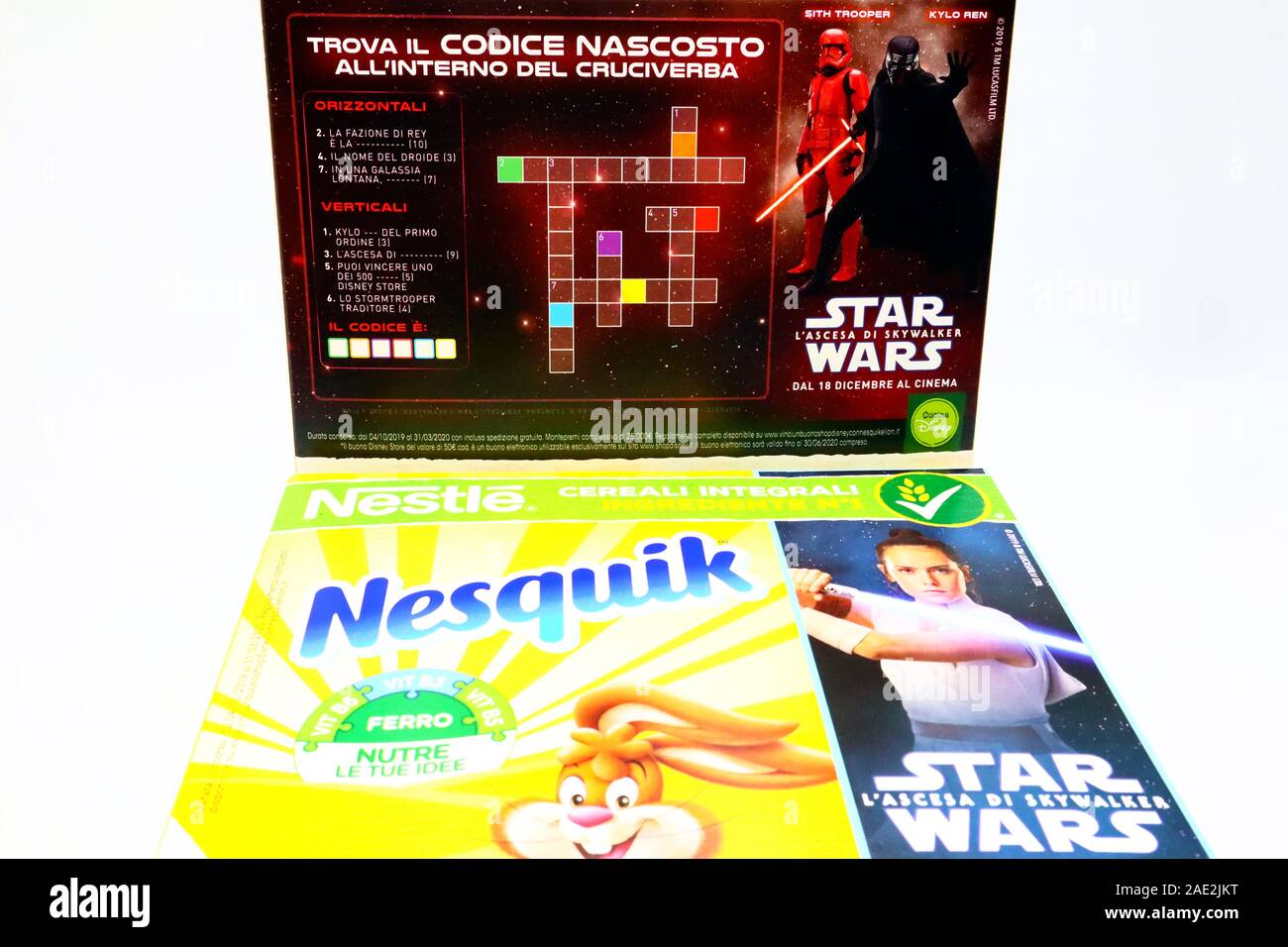 NESQUIK Nestlé promotional Cereals box for the movie STAR WARS The Rise ...