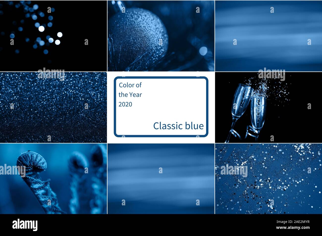collage of blue photo Stock Photo - Alamy