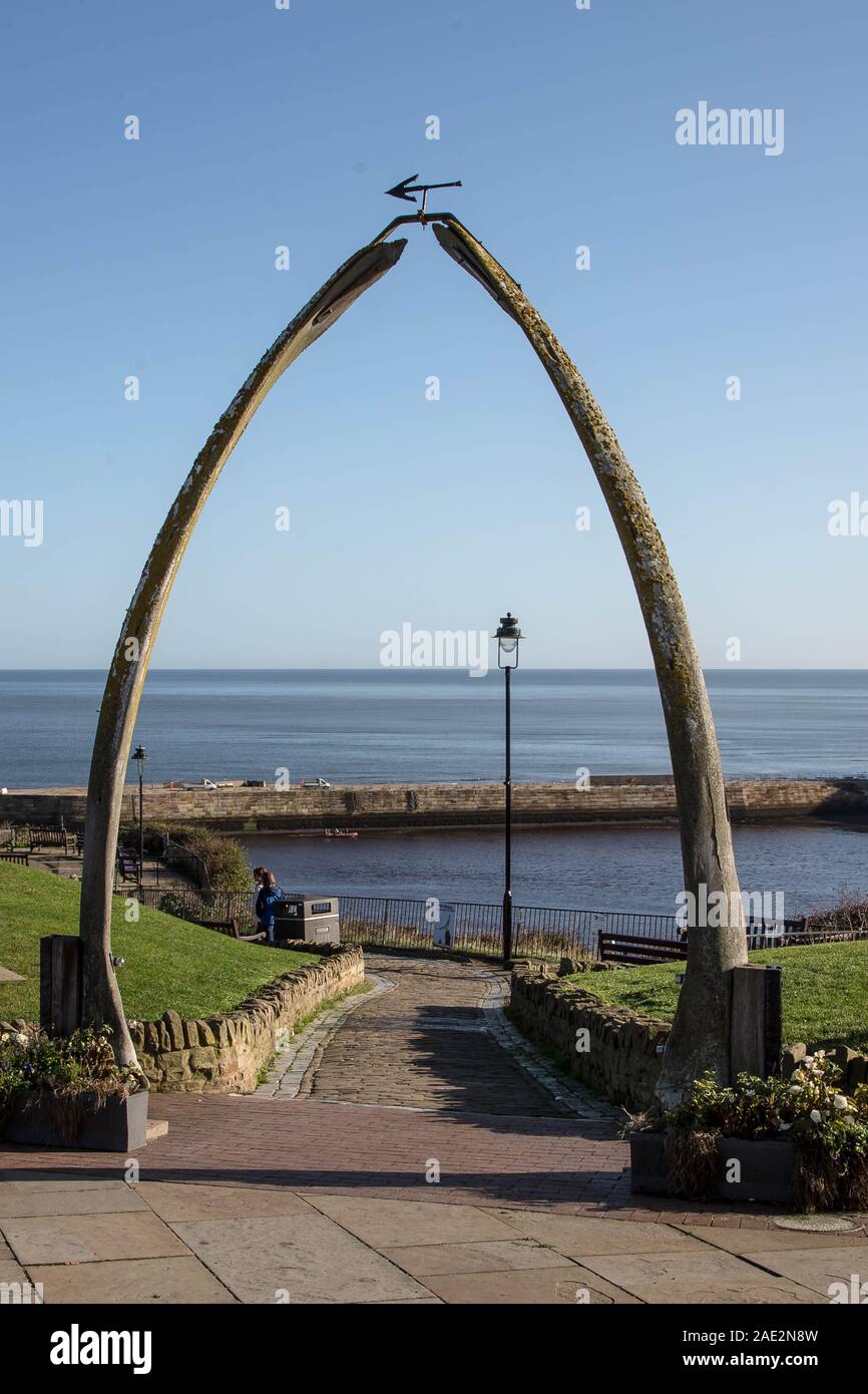 Whale jaw bone whitby hi-res stock photography and images - Alamy