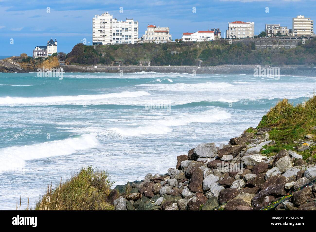 Coastaline withdrawal, Basques Coast - Côte des BAsques, Biarritz ...