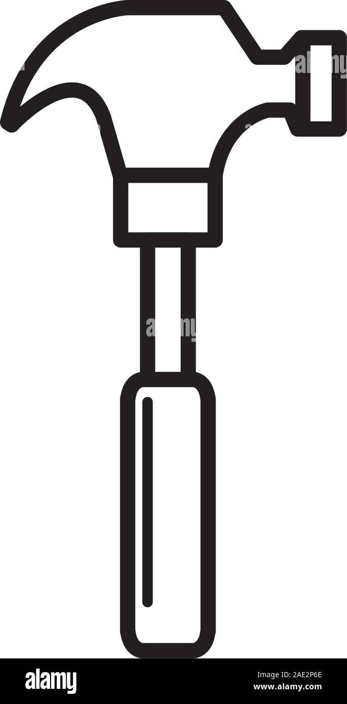 Isolated construction hammer vector design Stock Vector Image & Art - Alamy