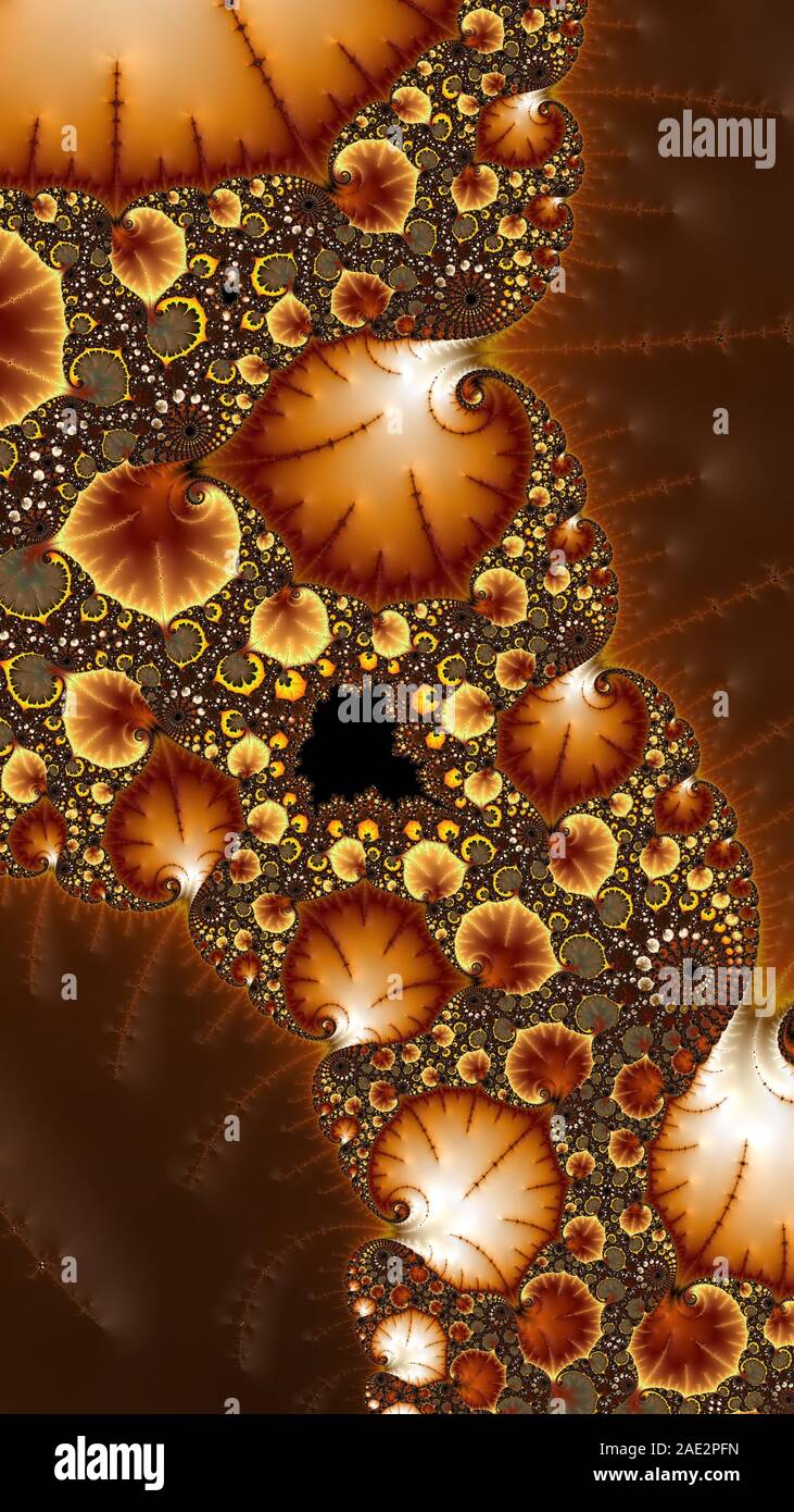 Artfully 3D rendering fractal, fanciful abstract illustration and ...