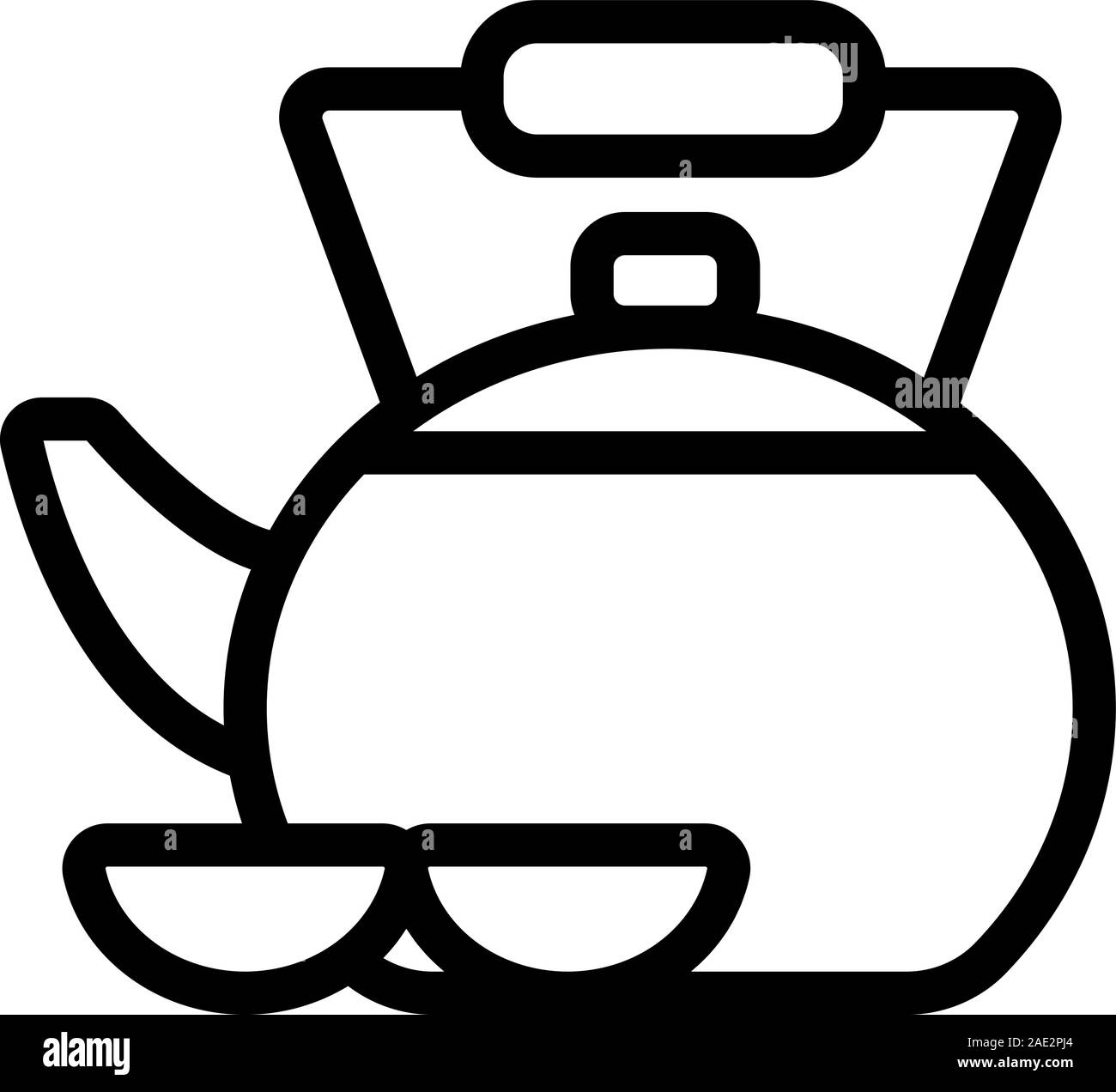 Chinese tea icon vector. Isolated contour symbol illustration Stock ...