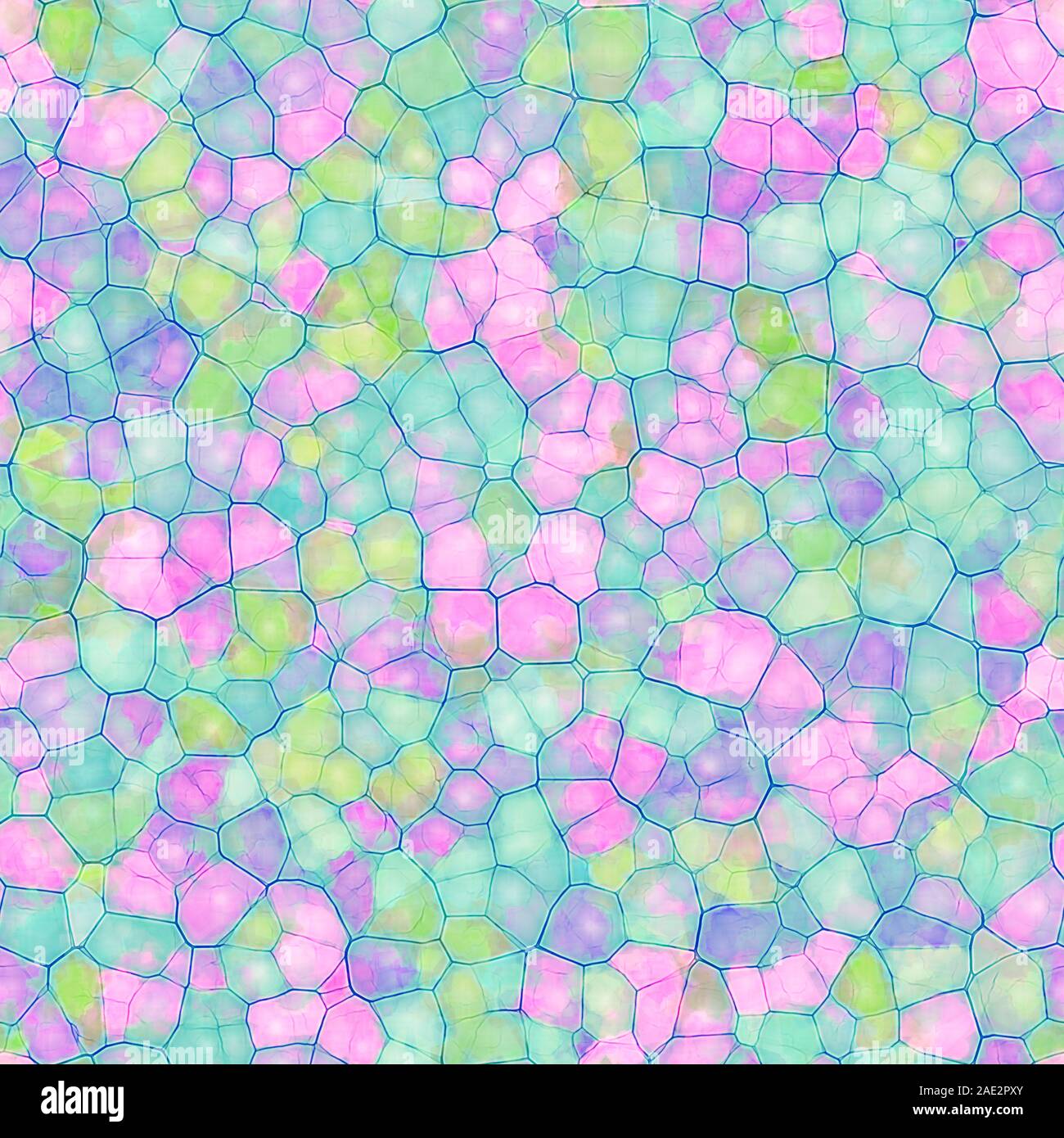 Abstract seamless background of colorful spots like paving stones or ...