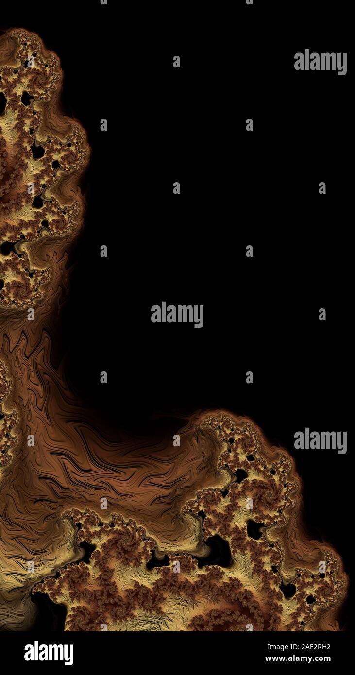 Artfully 3D rendering fractal, fanciful abstract illustration and ...