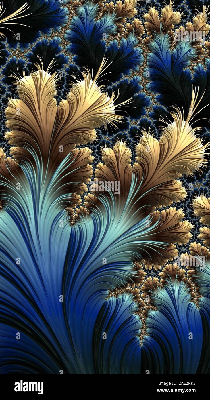Artfully 3D rendering fractal, fanciful abstract illustration and ...