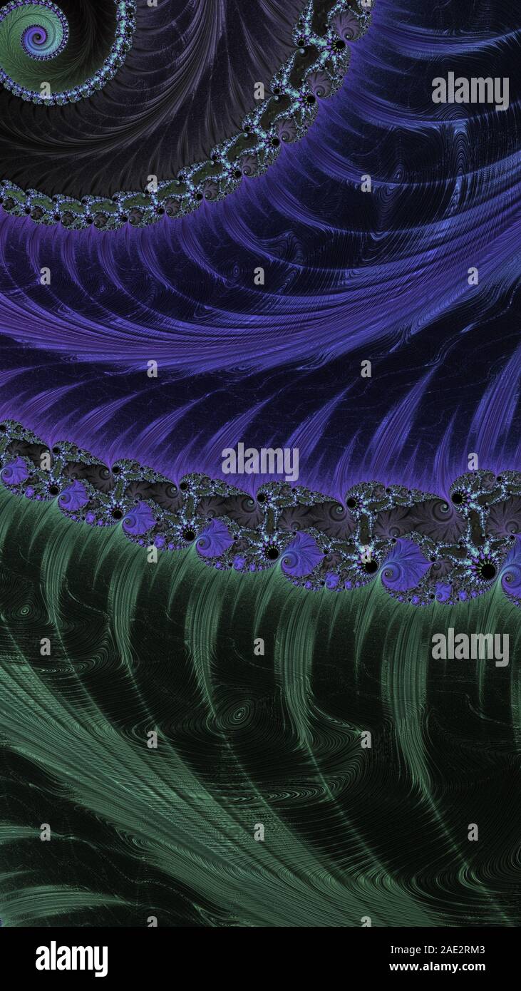 Artfully 3D rendering fractal, fanciful abstract illustration and ...