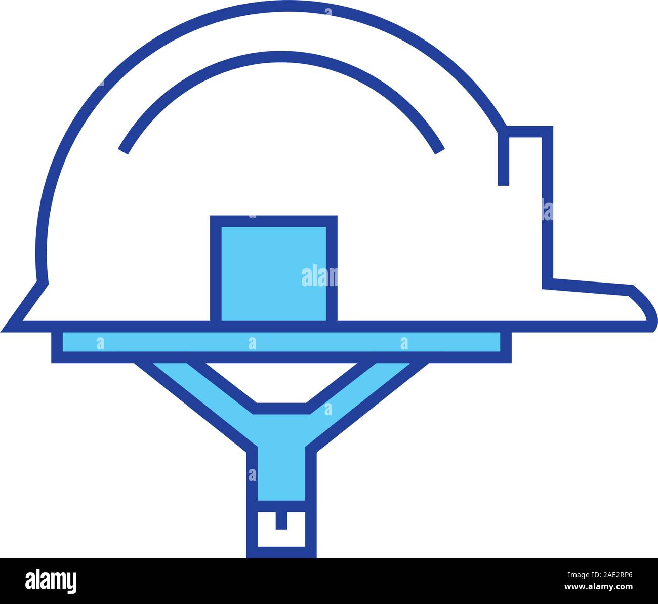 Isolated construction helmet vector design Stock Vector Image & Art - Alamy