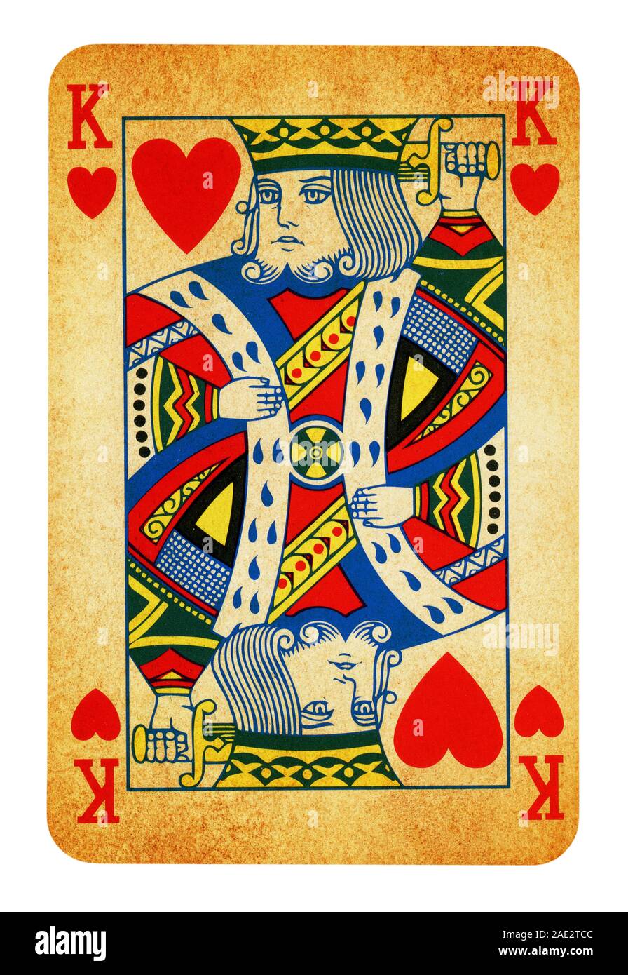 Vintage King Of Hearts Playing Card Ebay