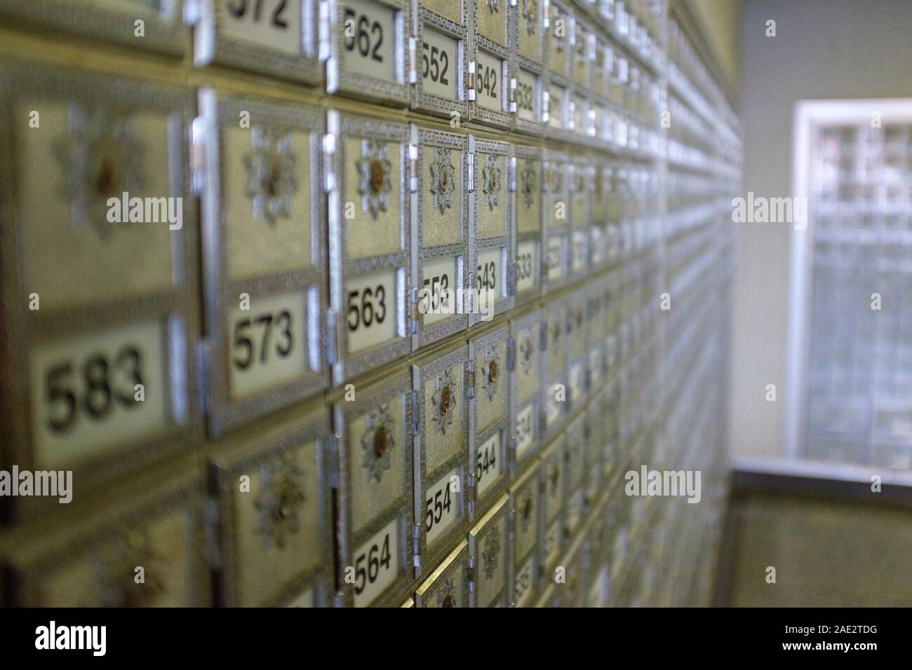 Numbered letter boxes hi-res stock photography and images - Alamy