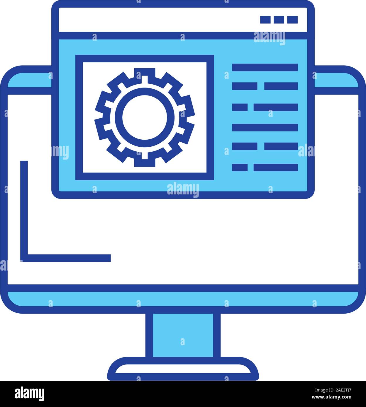 Isolated gear and computer vector design Stock Vector Image & Art - Alamy Isolated gear and computer vector design Stock Vector Image & Art - Alamy