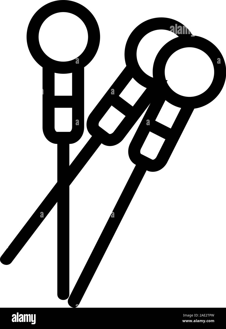 acupuncture icon vector. Isolated contour symbol illustration Stock ...