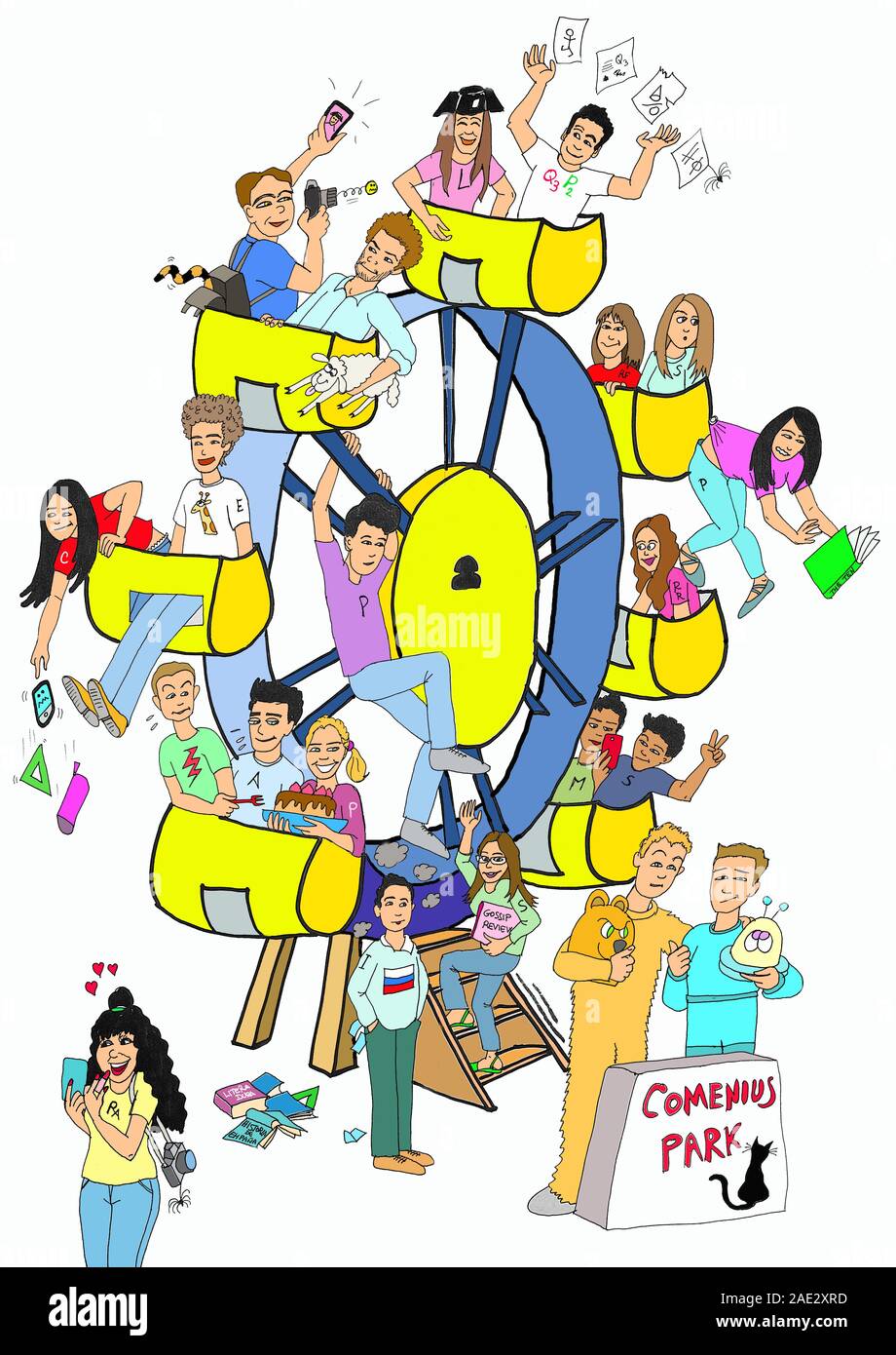 People ferris wheel Cut Out Stock Images & Pictures - Alamy