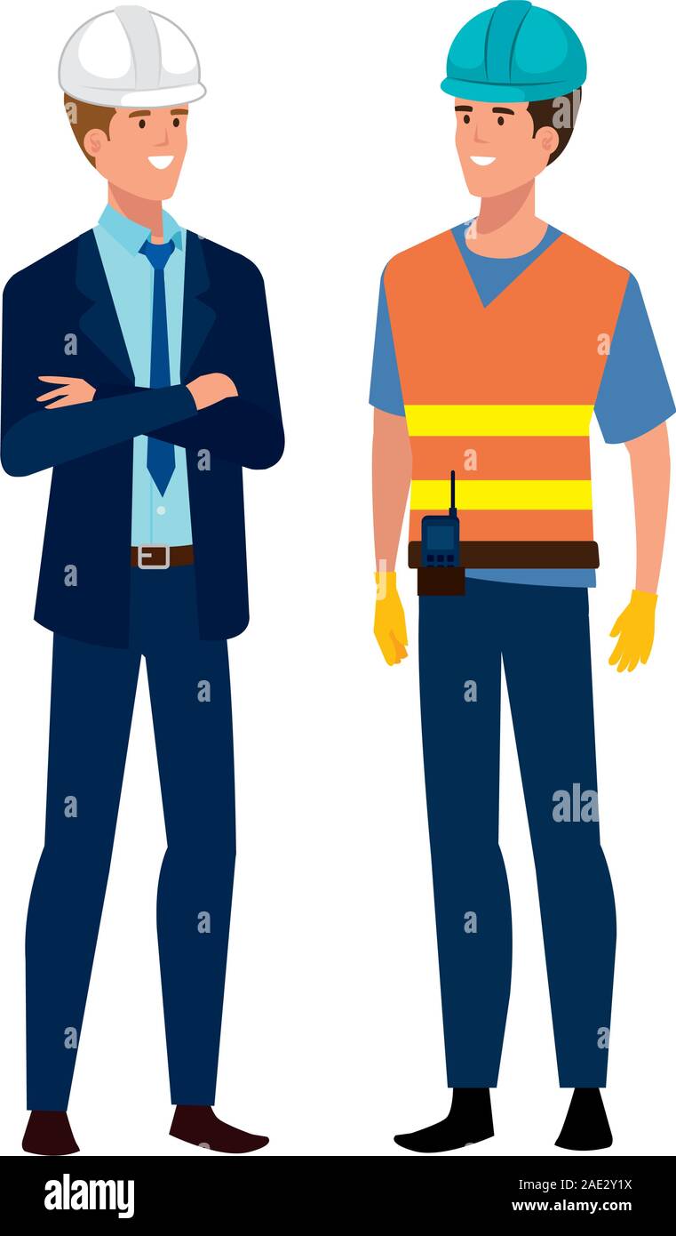 Builder and architect man vector design Stock Vector Image & Art - Alamy