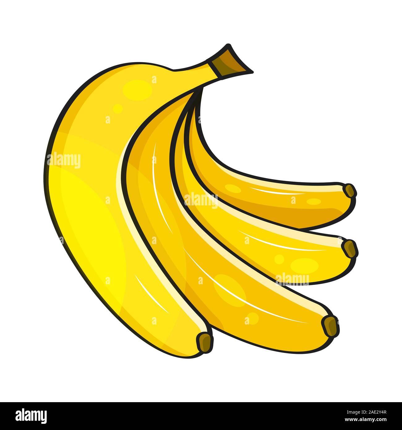Banana . Vector Of Bananas. Vector Illustration For Decorative Poster ...