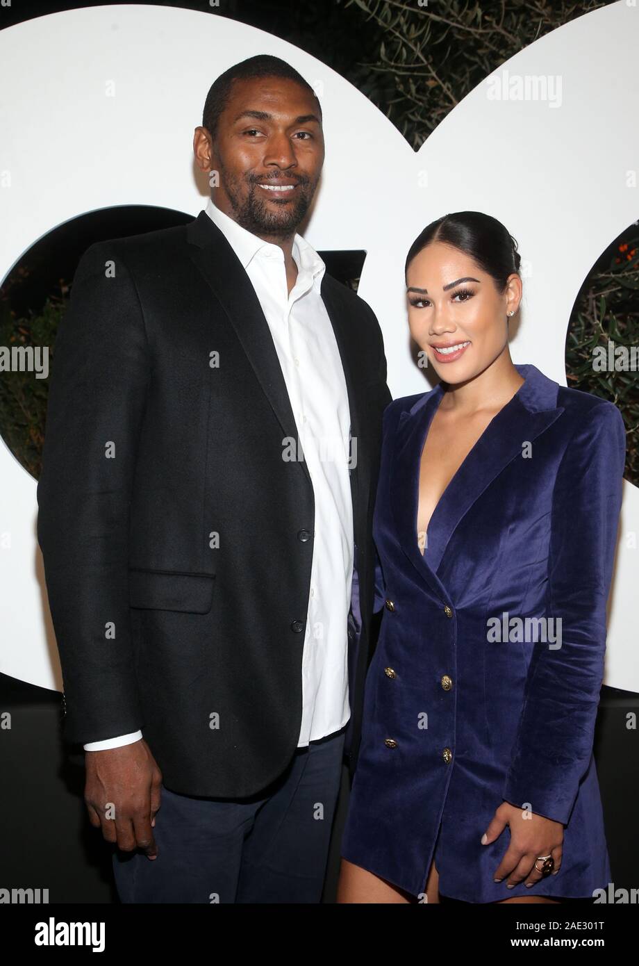California, USA. 05th Dec, 2019. Metta World Peace, Maya Ford, at 2019 ...
