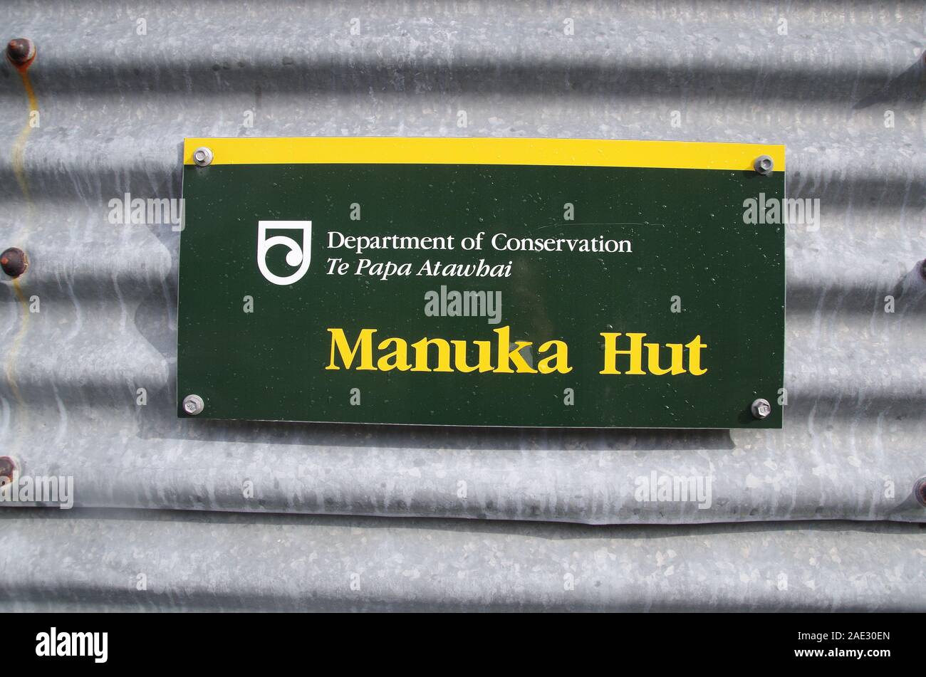 Manuka hut. Hakatere Conservation Park. Te Araroa Trail. Lake Emily ...